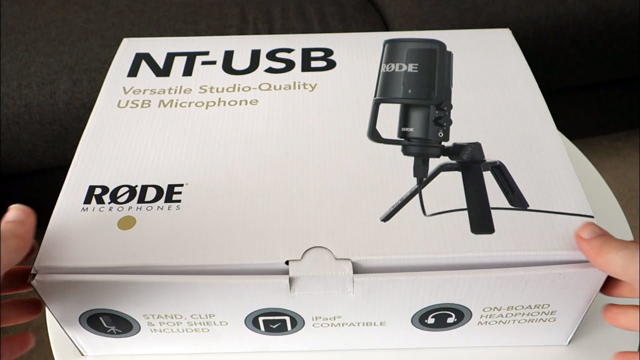 Rode NT-USB Microphone Unboxing - Geek Vlog #171 - YouTube