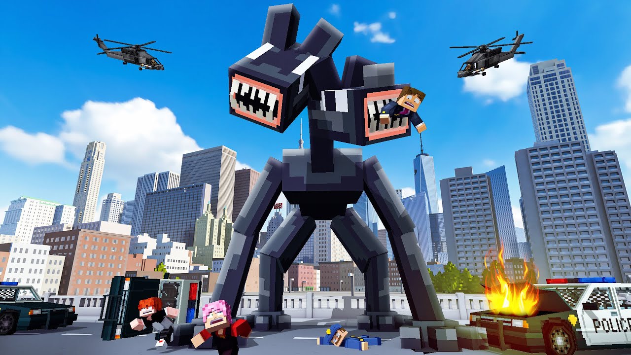 SIREN CAT: CARTOON CAT + SIREN HEAD NO MINECRAFT!! - YouTube