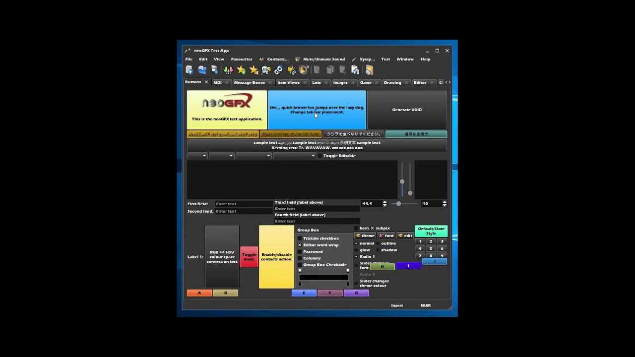 neoGFX - Layout Manager Demo - YouTube