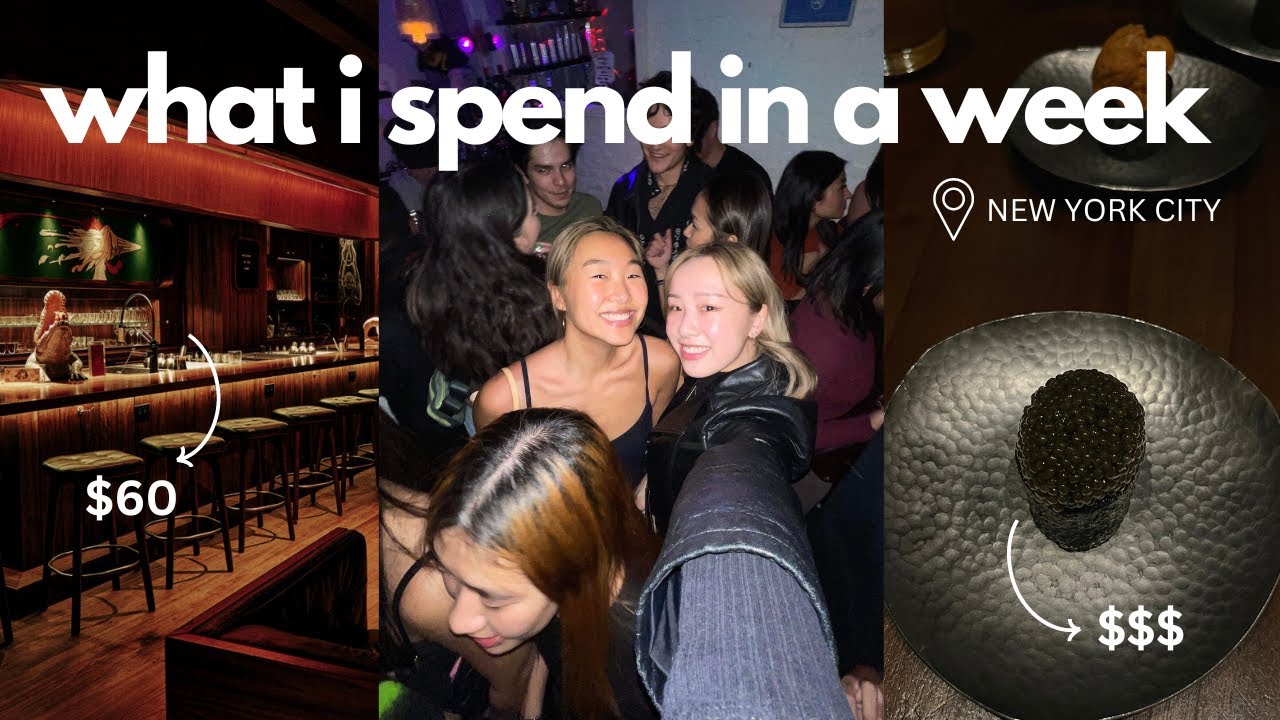 What I Spend in a Week Living in NYC 💸 在纽约生活一周的花费 - YouTube