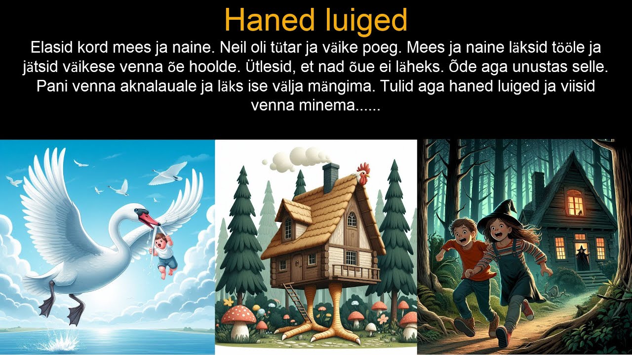 Muinasjutt "Haned luiged" - YouTube