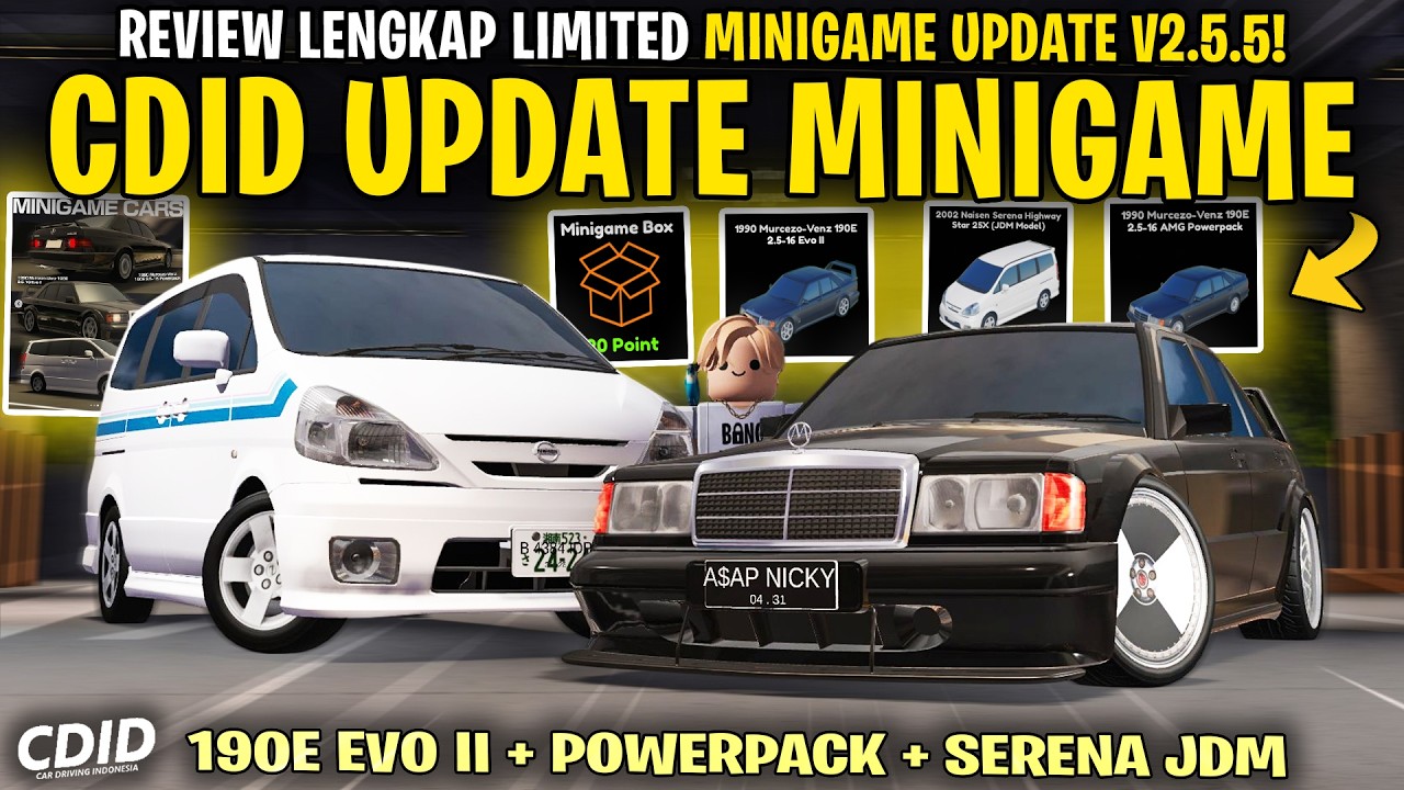 REVIEW SEMUA MOBIL MINIGAME UPDATE BARU CDID V2.5.5 ! WEEKLY UPDATE ...