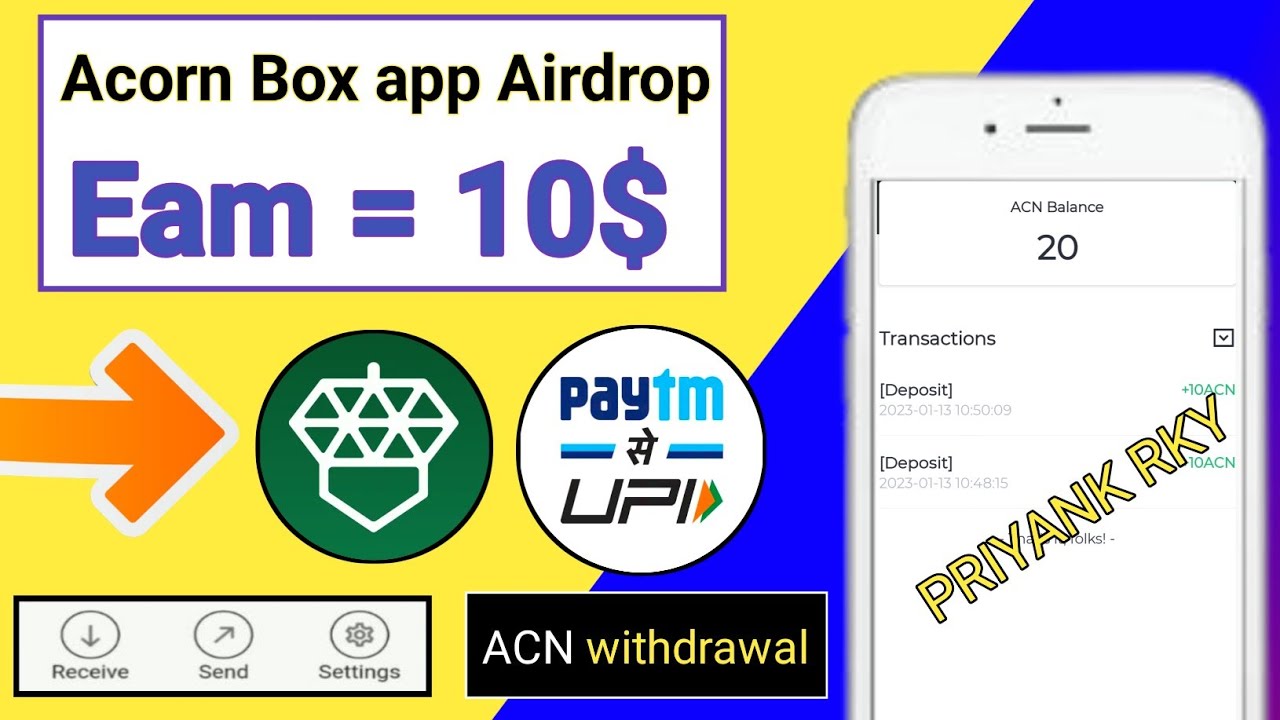 New Airdrop Today | 10$ Instant Withdraw Airdrop | Acorn Box app ...
