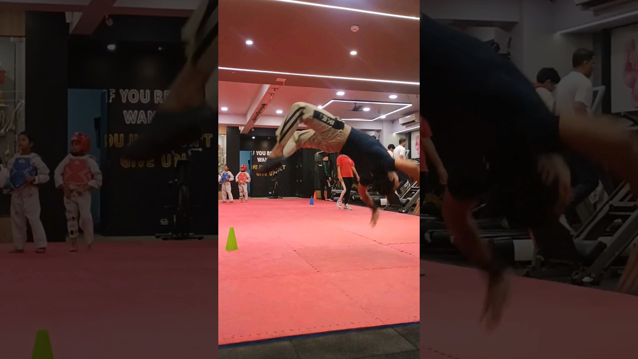 Back Handspring on Gym matt.Not ideal but best of me so far - YouTube