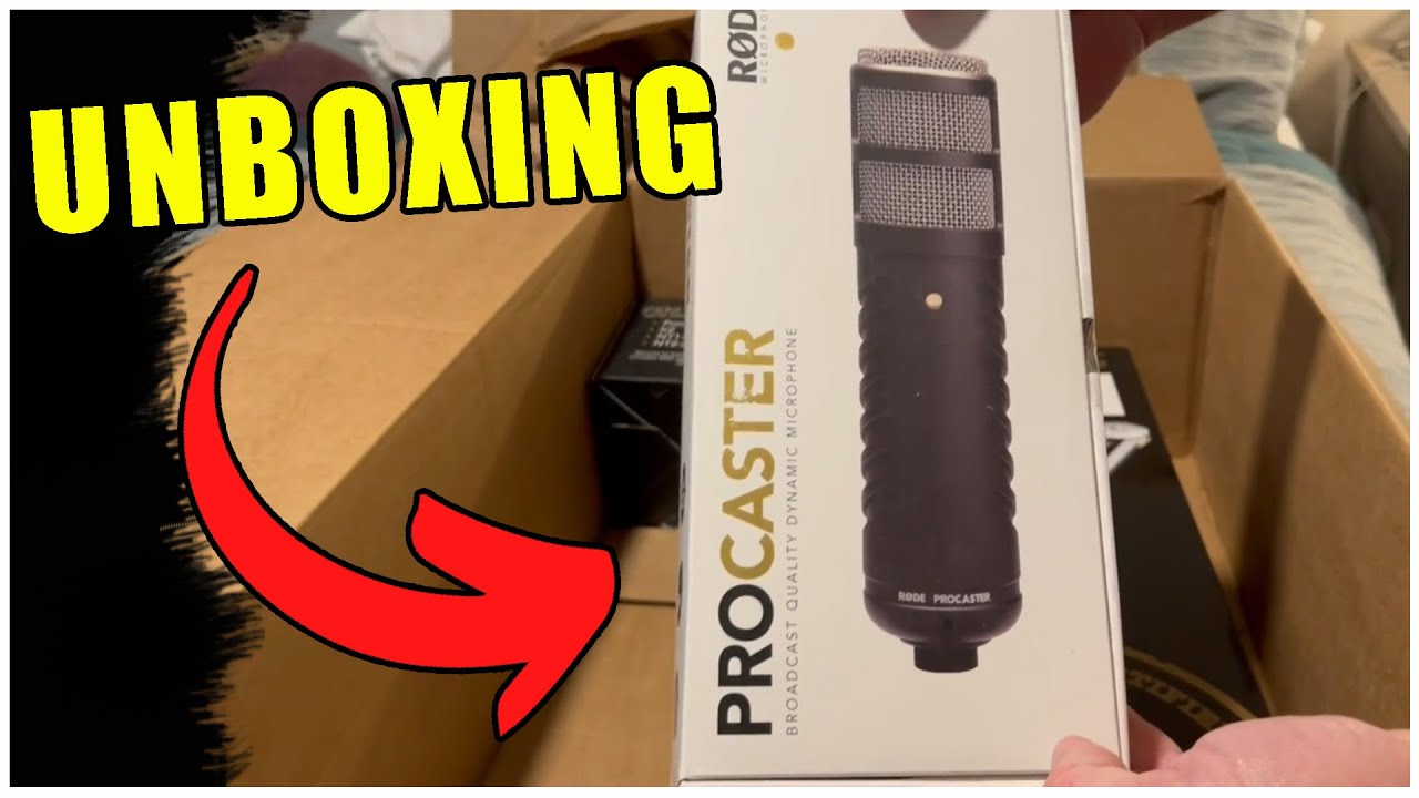 RODE PROCASTER MIC UNBOXING! - YouTube