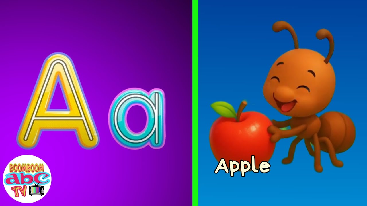 A For Apple | Phonics Sounds of Alphabets A to Z in English | ABC ...
