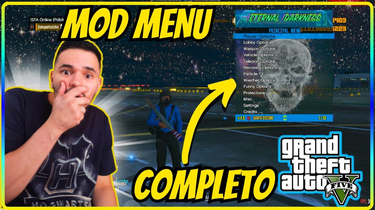 MOD MENU GTA V OG O MAIS COMPLETO HENQUETOS OFICIAL - YouTube