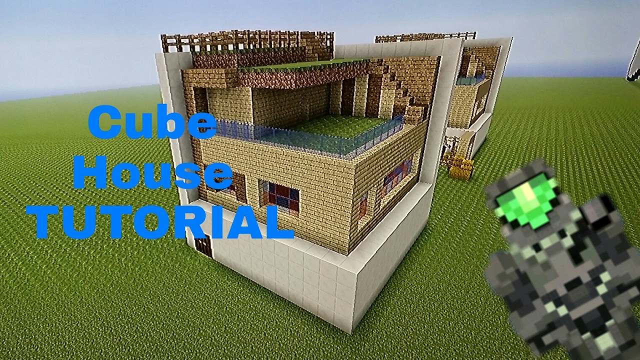 How To Build A Cool Cube House In Minecarft! - YouTube