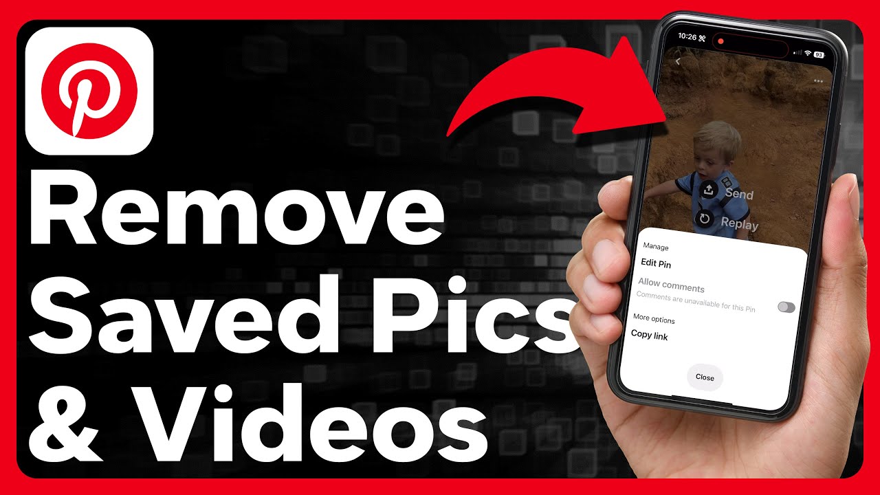 How To Remove A Saved Video Or Picture From Pinterest - YouTube