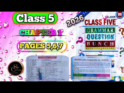 Class 5 English Grammar | Chapter 1 | Pages 5,6,7 | Duff & Dutt 2026 ...