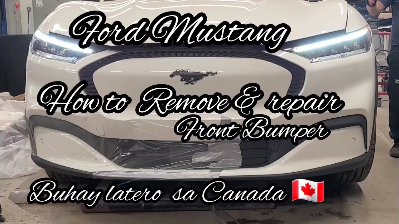 Ford Mustang Mach-E repairing front damaged,pati pala sa loob,car body ...