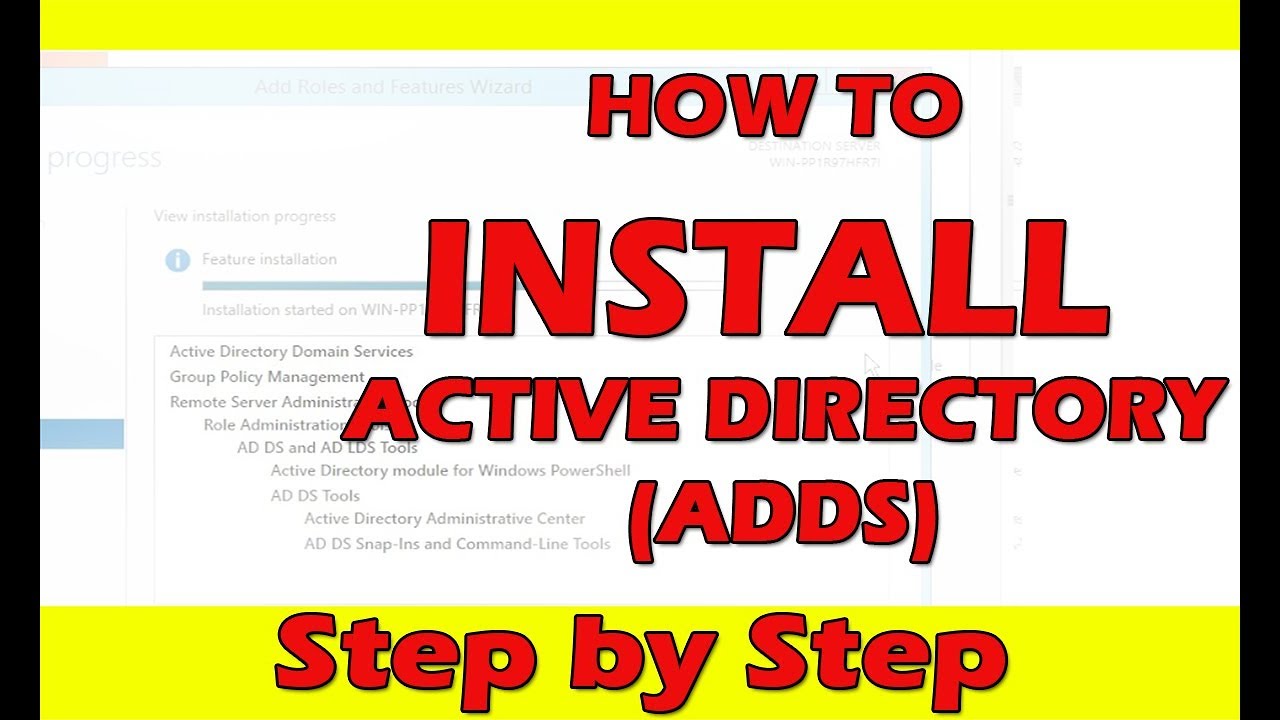 Active Directory (ADDS) Installation & Configuration | Windows Server 2012 - YouTube