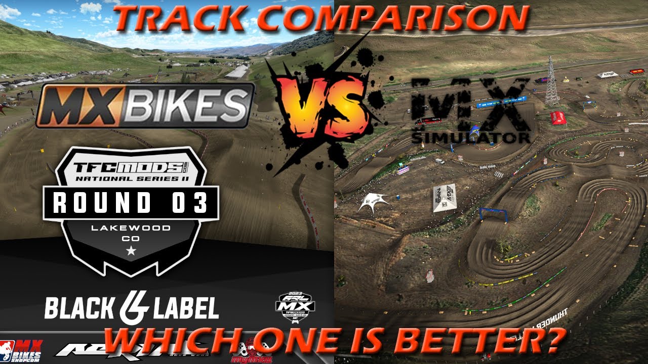 Mx Bikes VS. Mx Simulator AMA tracks comparison RD 3 Thunder Valley ...