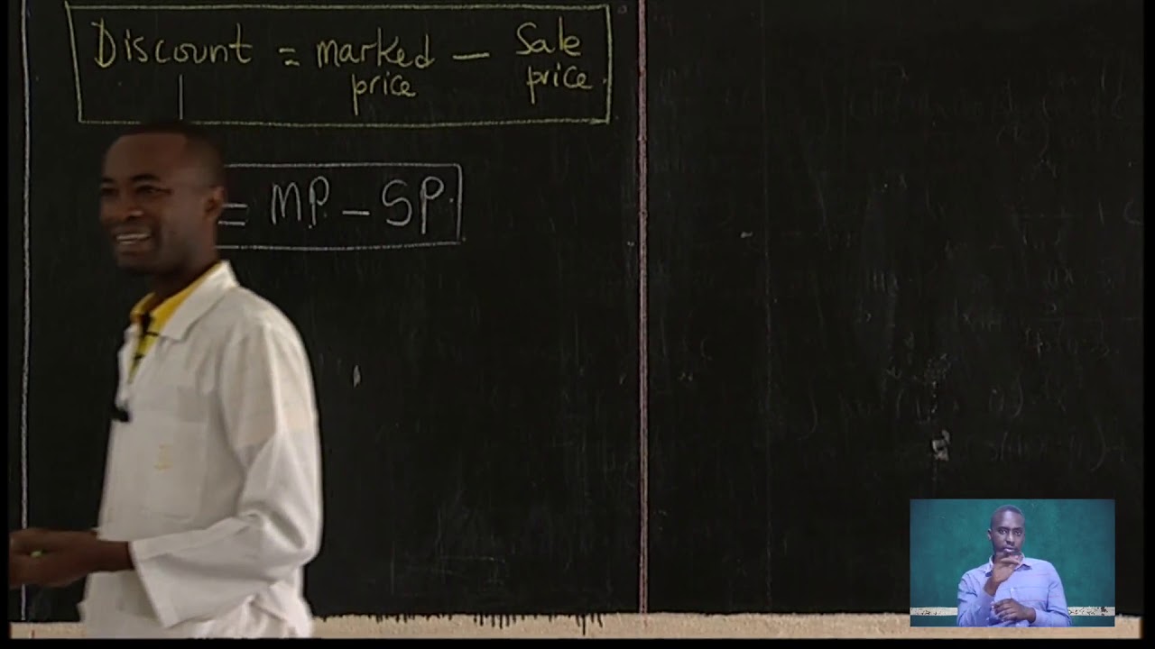 REB | S1| Mathematics | Unit 4 | Lesson: Discount - YouTube