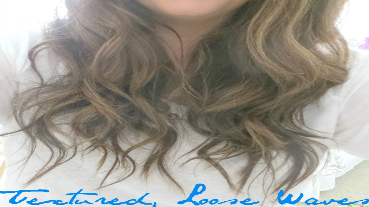 How To Textured Loose Waves - YouTube