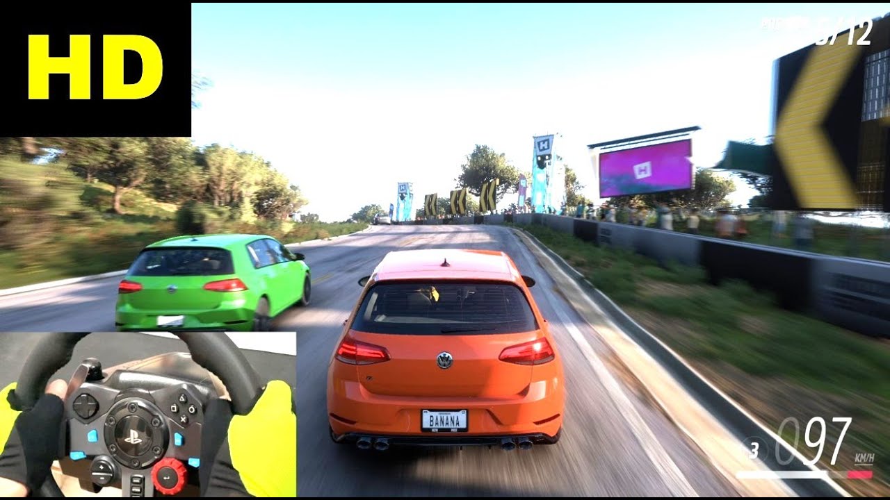 Volkswagon Golf R | Forza Horizon 5 | Logitech G29 - YouTube
