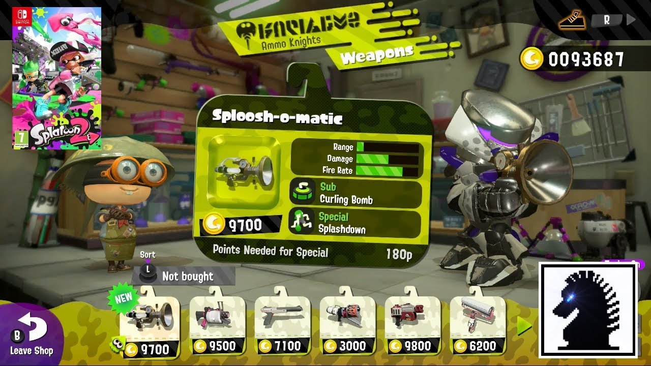 NS Splatoon 2 - Ammo Knights Update #3: Sploosh-o-matic - YouTube