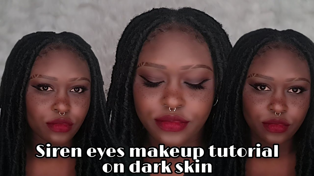 Siren eyes tutorial on dark skin | Siren eyes tutorial hooded eyes ...