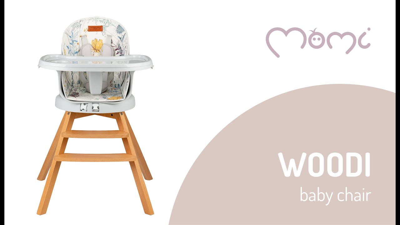MoMi WOODI baby chair 3 in 1 - YouTube