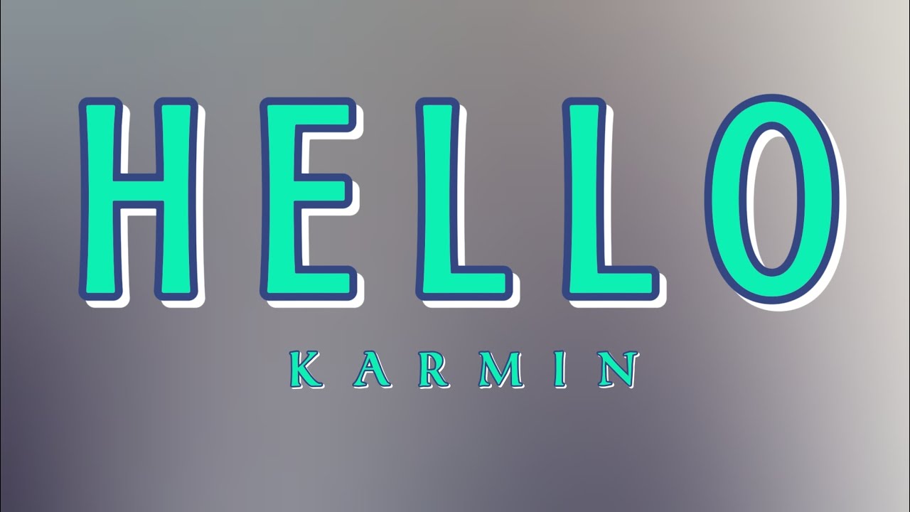 Hello - Karmin | Lyric Video - YouTube