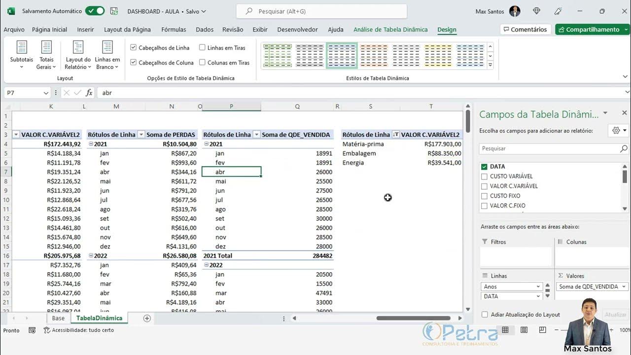 Aula 04 - Dashboard Financeiro no Excel (layout profissional) - YouTube