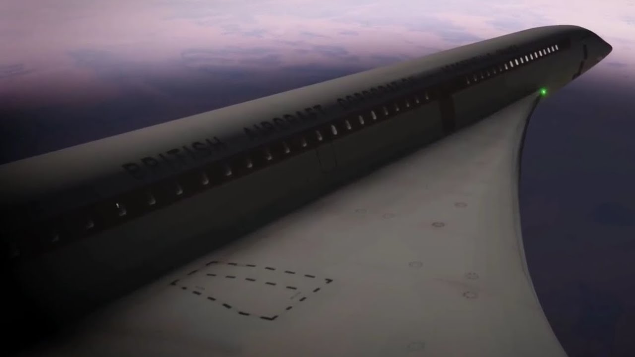 1973 Concorde Solar Eclipse Flight - Landing Animation - YouTube