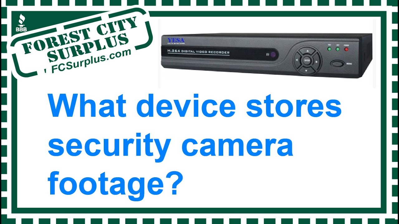 What Device Stores Security Camera Footage? - YouTube