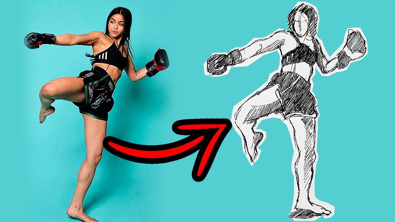 Gesture Drawing: Easy Dynamic Poses for Beginners! - YouTube