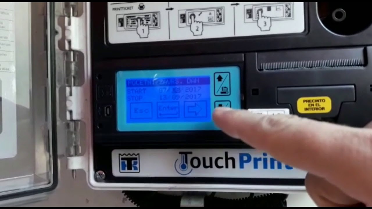 Print temperature log (Touch Print) - YouTube