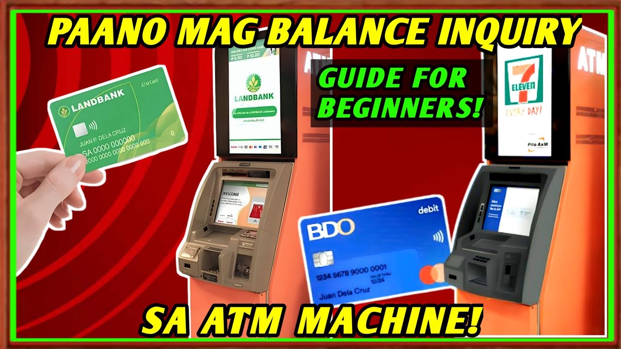 ATM CARD BALANCE INQUIRY | Paano Mag Inquire ng Balance sa ATM - YouTube