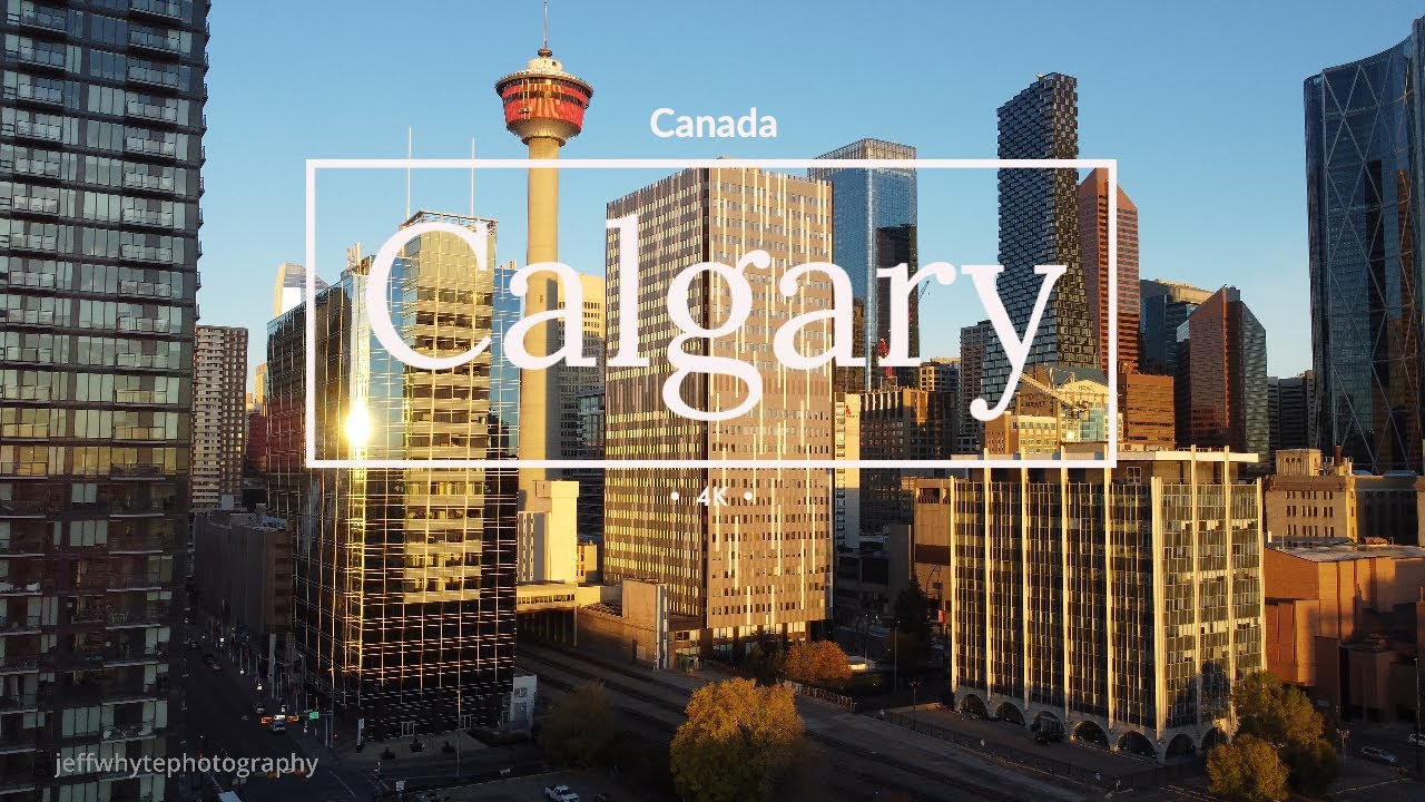 Calgary in the Golden Hour : 4K Drone Footage - YouTube