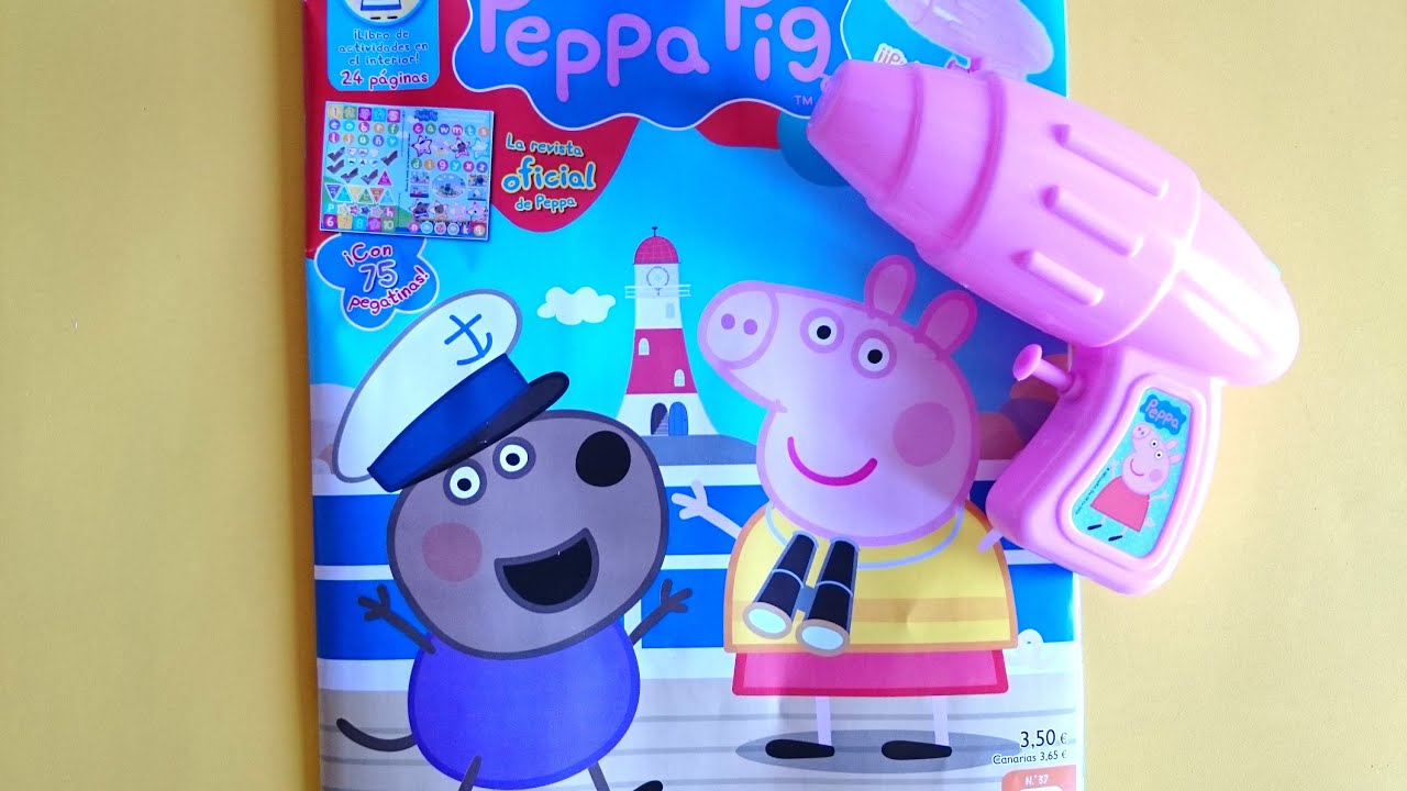 Revista de Peppa Pig con pistola de agua - Peppa Pig Magazine - YouTube