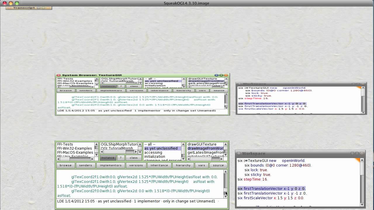 Squeak Smalltalk Tutorial OpenGL tutorial textures addendum 0 0.0.41.21.mov - YouTube