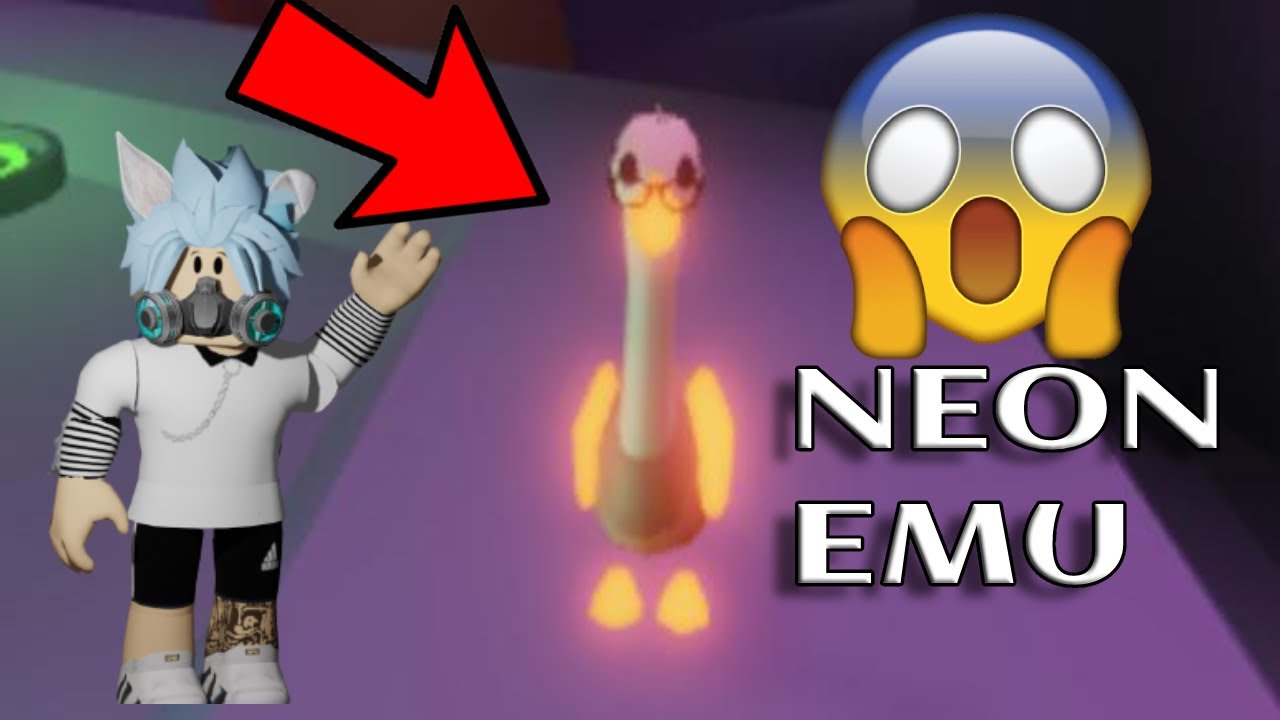 Making a Neon Emu! Adopt me Roblox - YouTube