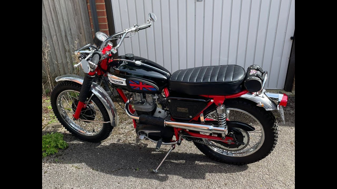 1969 Triumph Trophy Trail TR25W - YouTube