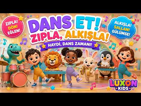Dans Et, Zıpla, Alkışla! 🕺 | Hareketli Çocuk Dans Şarkısı