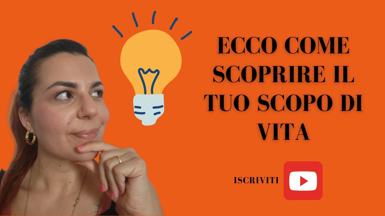 QUAL'E' IL MIO SCOPO DI VITA? - YouTube