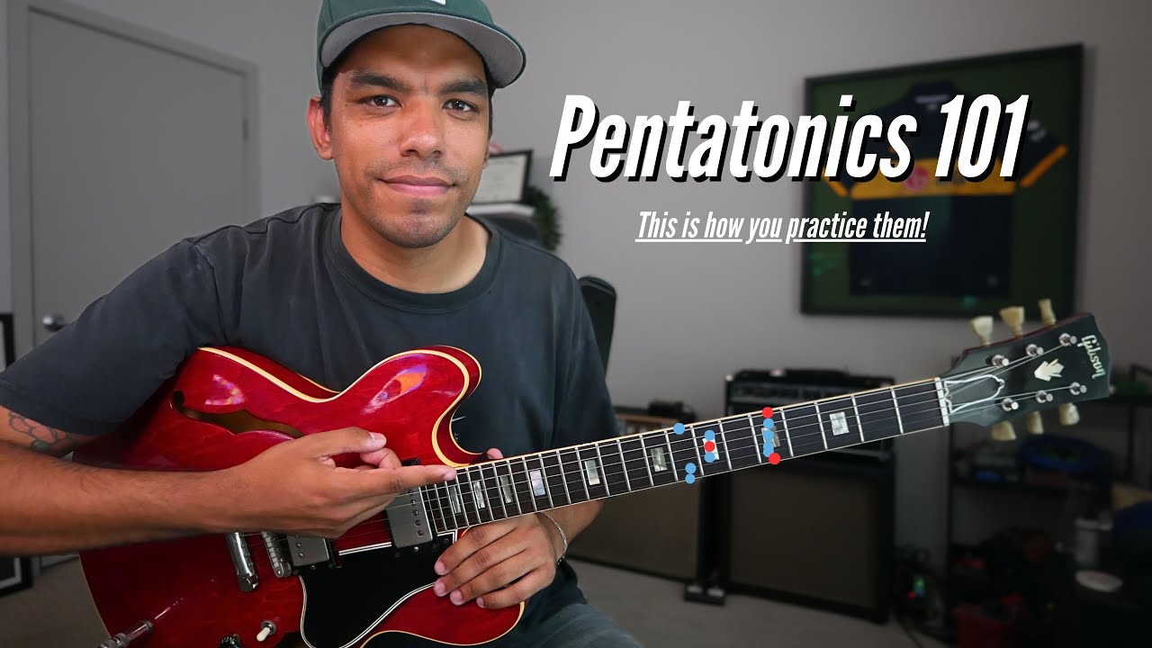 How to practice pentatonic scales on guitar - YouTube