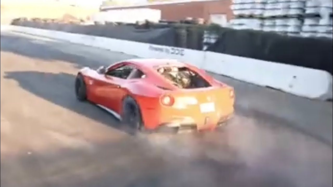 FIRST DRAG TEST: 1,300 WHP TWIN TURBO FERRARI F12! REACTION TO DDE ...