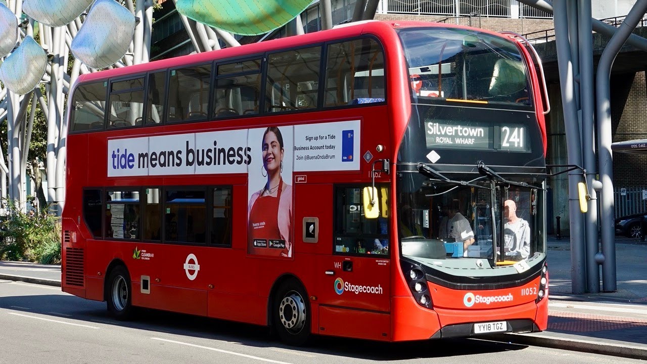 London Bus Route 241 - Silvertown to Stratford City - Subtitles - YouTube