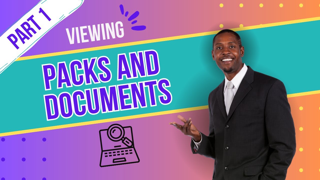 Viewing Packs and Documents - Part1 - YouTube