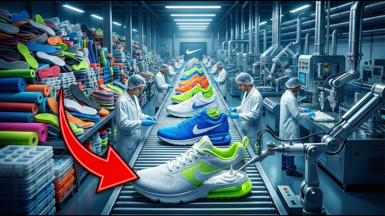 How Nike Makes 1 Million Shoes a Day (Factory Secrets Revealed) - YouTube