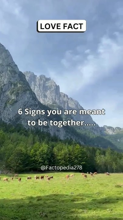 6 Signs you are meant to be together.... ️#shortsviral #subscribe - YouTube