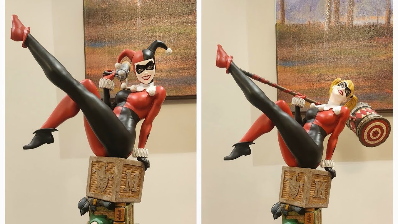 Tweeterhead Harley Quinn Exclusive 1:4 scale statue - YouTube