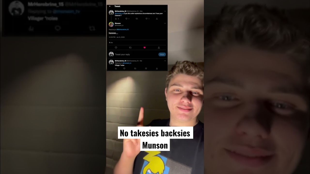 No takesies backsies Munson Realtime YouTube Live View Counter 🔥 ...
