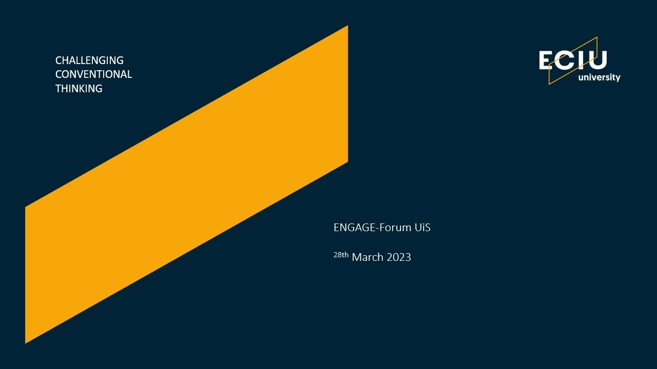 ECIU University UiS Student Engagement Forum March 2023 - YouTube