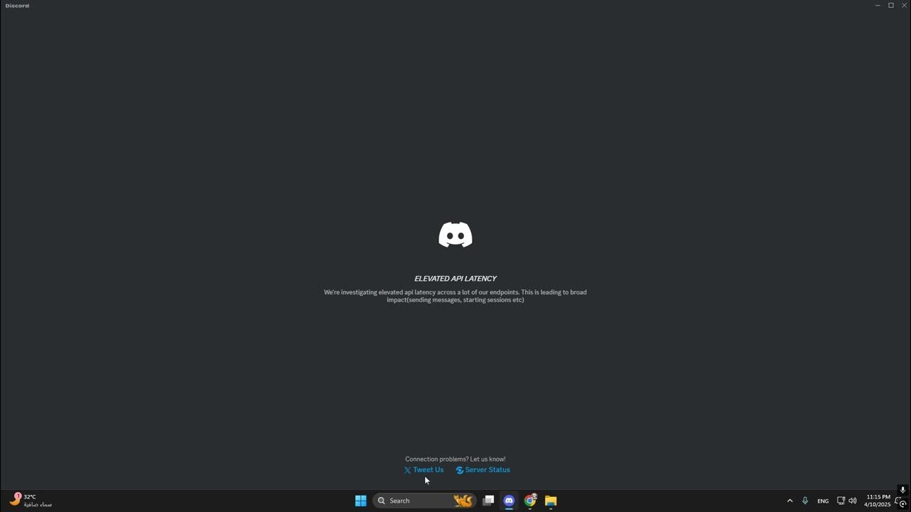 Elevated API Latency DISCORD DOWN ? - YouTube