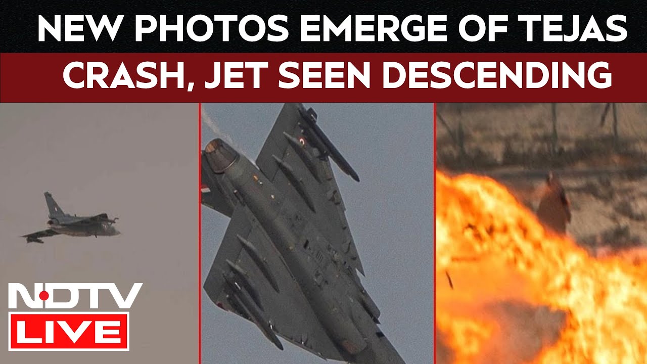 Tejash Crash News | New Photos Emerge Of Tejas Crash, Jet Seen ...