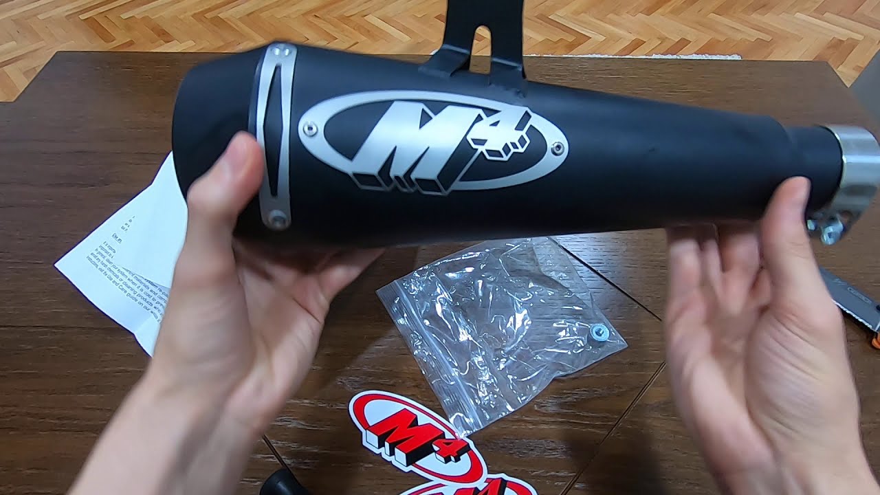 Unboxing M4 GP Series Slip On Exhaust Black For YAMAHA YZF-R6 - YouTube