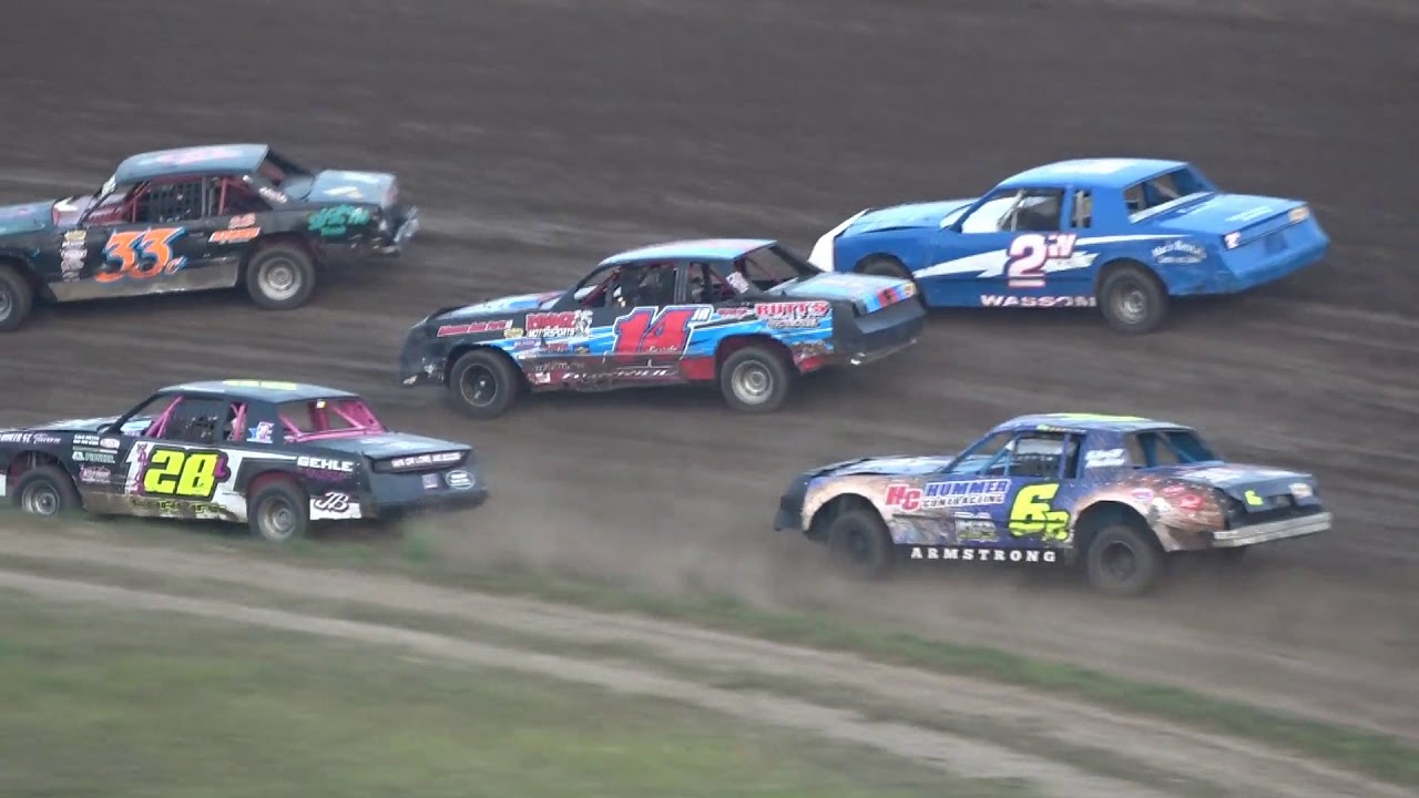 9/2/2017 Junction Motor Speedway Hobby Stock Heat - YouTube